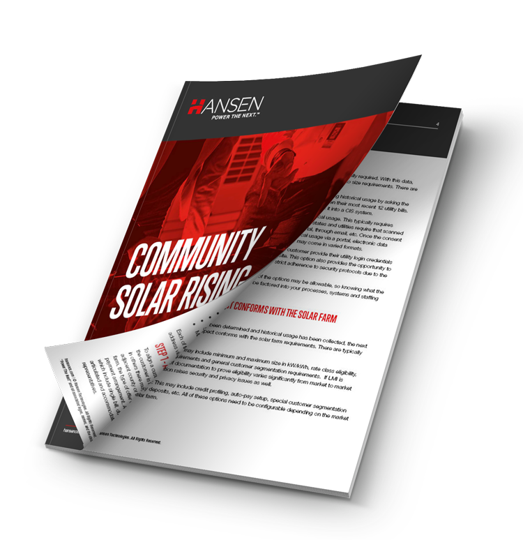 Community Solar Rising — Hansen Technologies