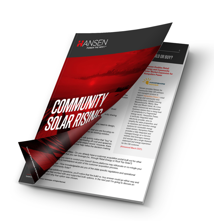 Community Solar Rising — Hansen Technologies